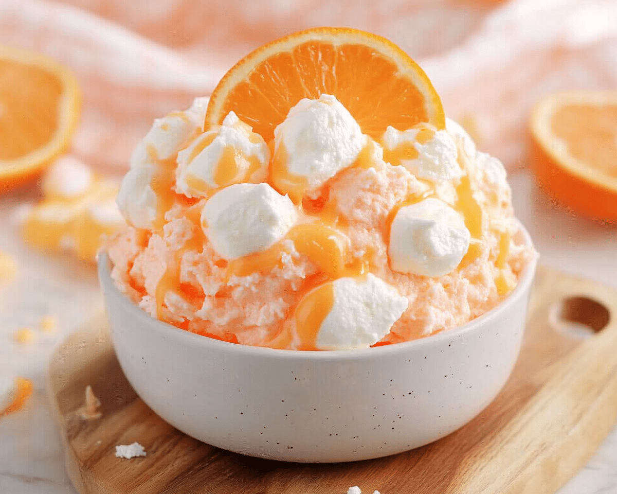 No-Bake Orange Creamsicle Fluff – A Light & Refreshing Dessert
