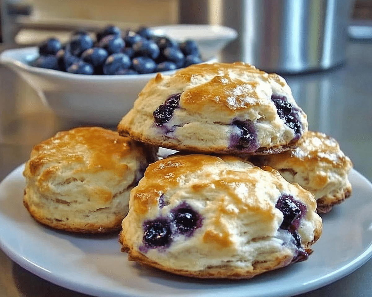 Blueberry Sweet Biscuits: A Soft & Buttery Breakfast Treat - RecipeSize