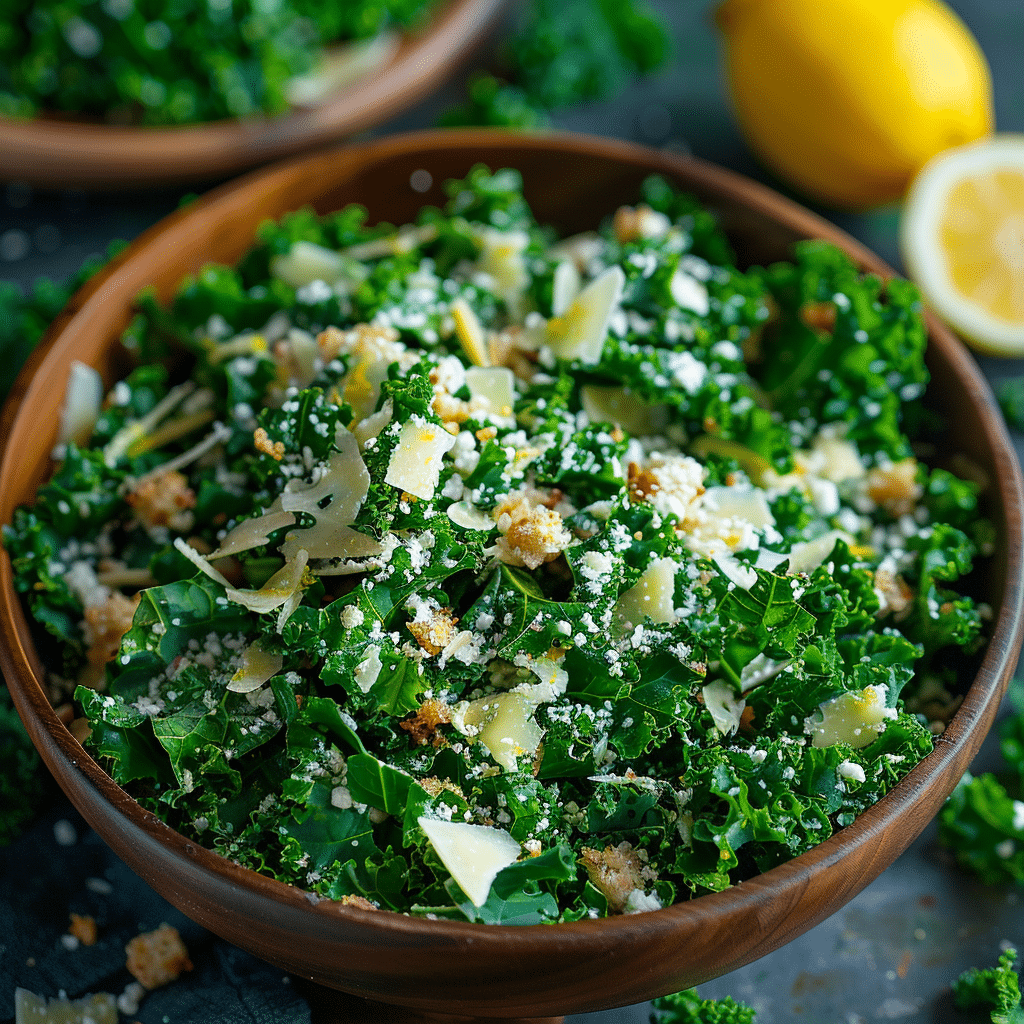 Lemon Parm Kale Salad: The Best Kale Salad You'll Ever Make - RecipeSize