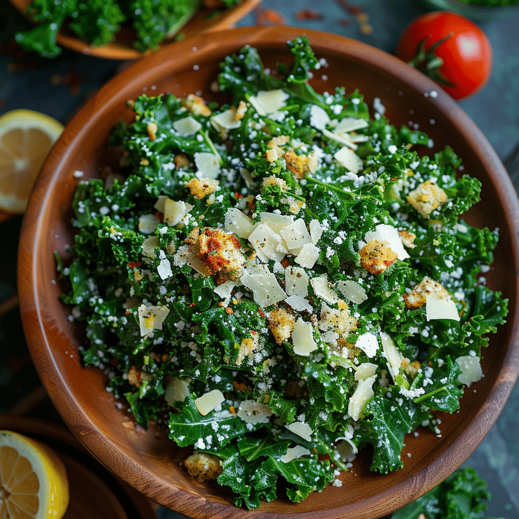 Lemon Parm Kale Salad: The Best Kale Salad You'll Ever Make - RecipeSize