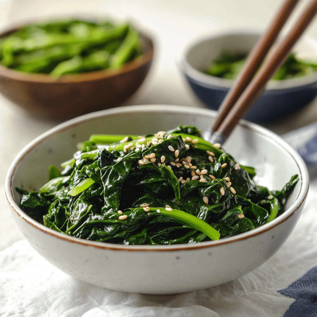 Irresistible 5-Star Korean Spinach Side Dish You’ll Make Again and Again
