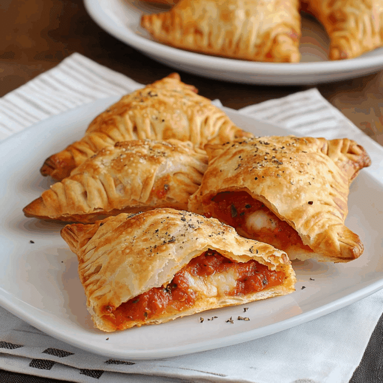 Pizza Pockets Recipe – Ultimate Cheesy Snack in Just 20 Minutes