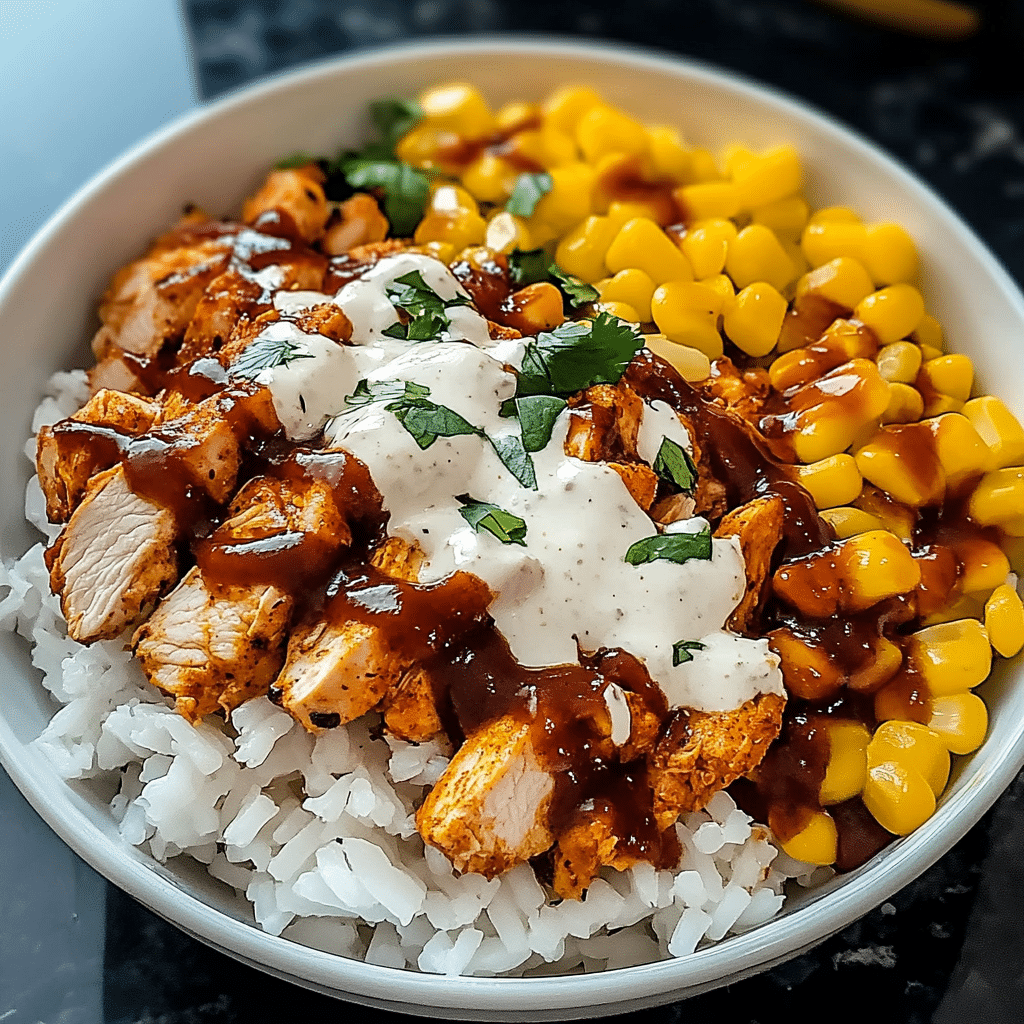 Irresistible High Protein BBQ Ranch Chicken Bowl Recipe