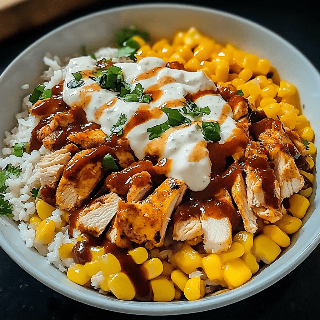 Irresistible High Protein BBQ Ranch Chicken Bowl Recipe