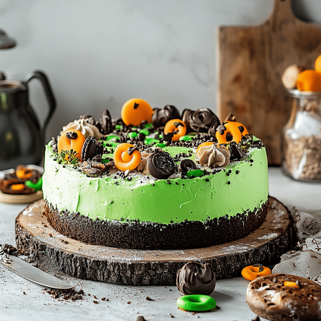 Witchs Cauldron Cheesecake – Spooky Halloween Dessert Idea