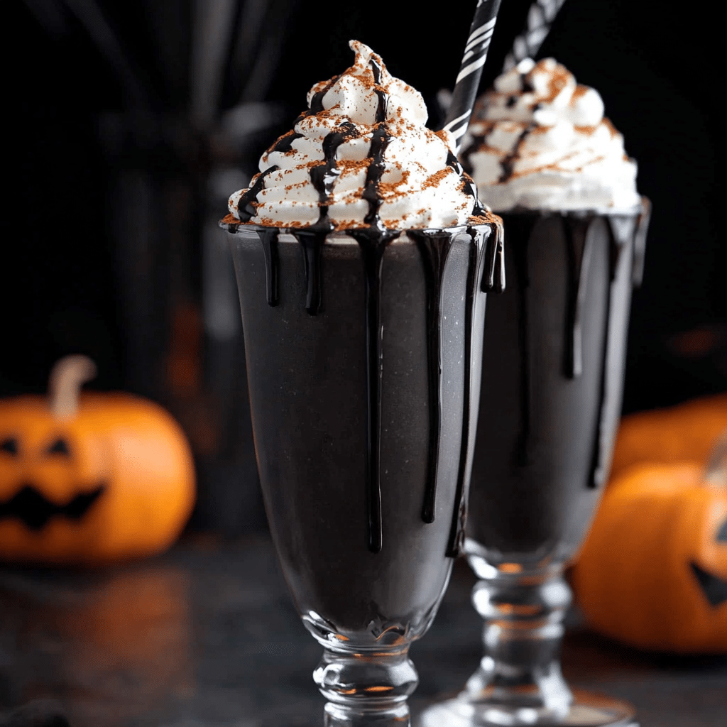 Spooky and Fun Black Milkshake: The Ultimate Halloween Drink