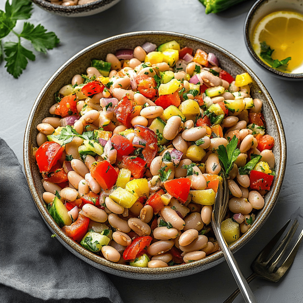 Vibrant & Hearty White Bean Summer Salad Recipe