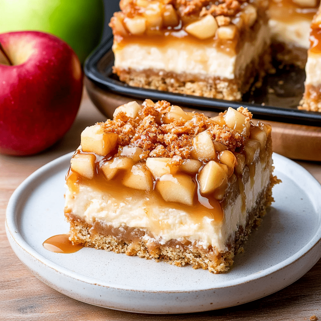 Decadent Caramel Apple Cheesecake Bars for the Perfect Fall Dessert