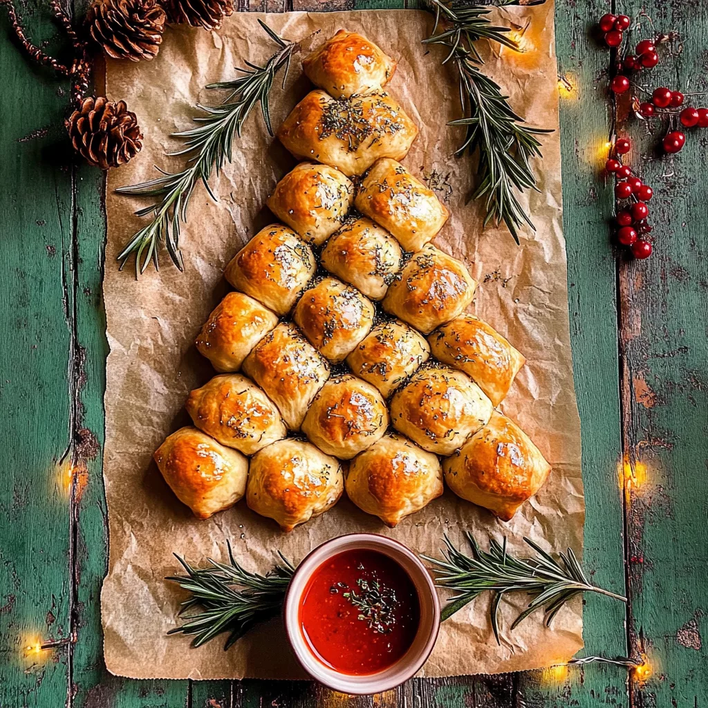 Festive & Irresistible Cheesy Pull Apart Christmas Bread for the Holidays