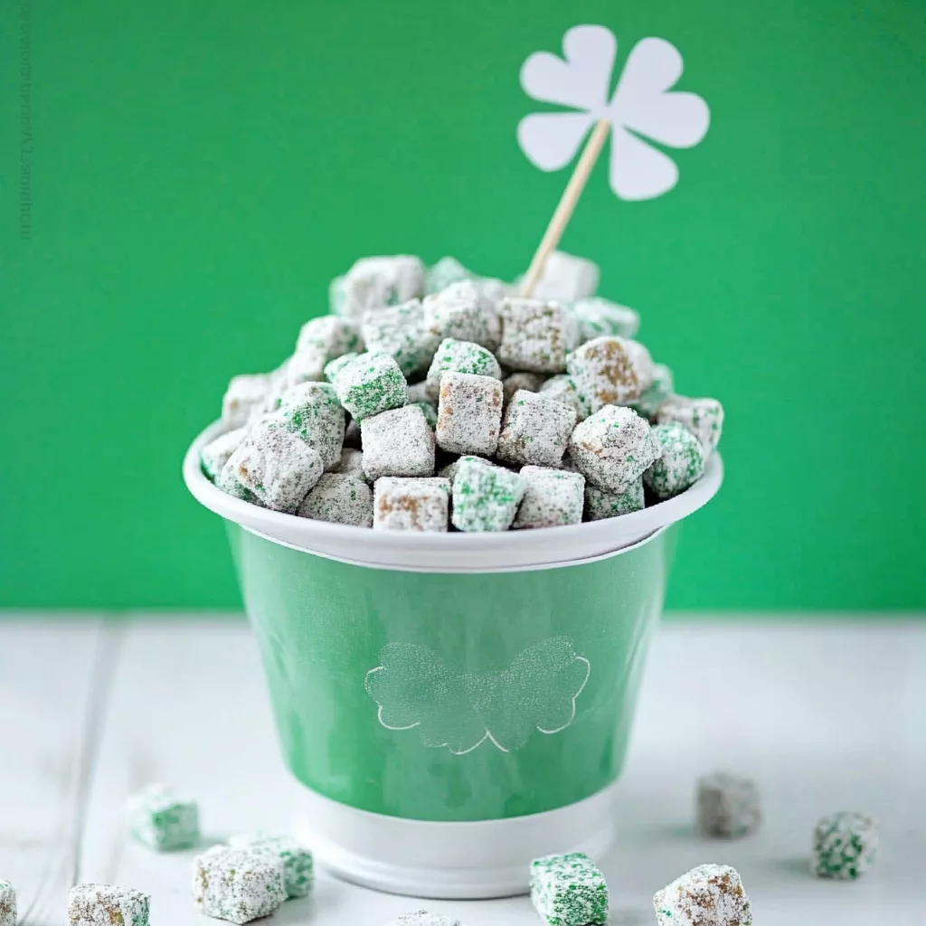 Easy St Patricks Day Puppy Chow
