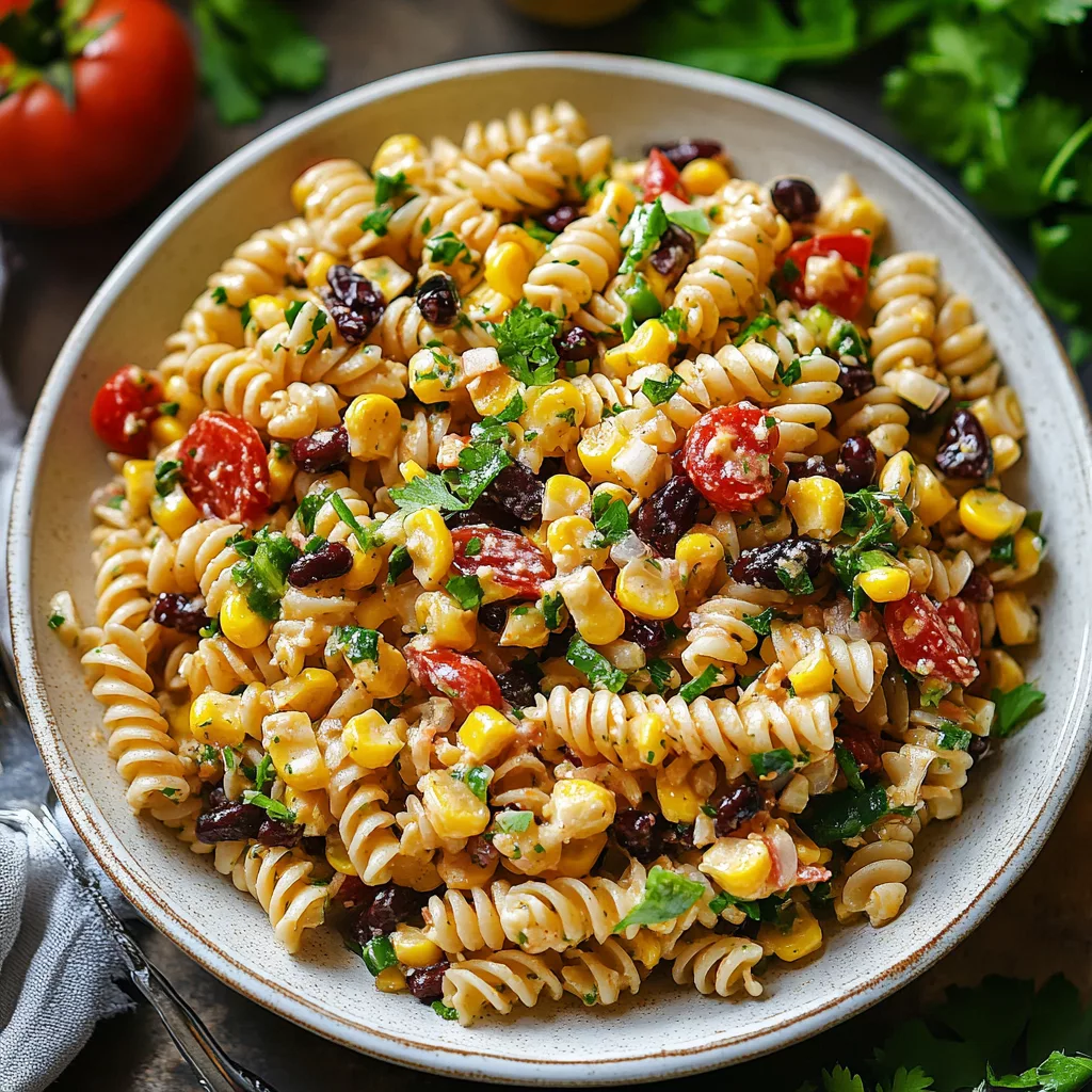 Juicy Street Corn Pasta Salad