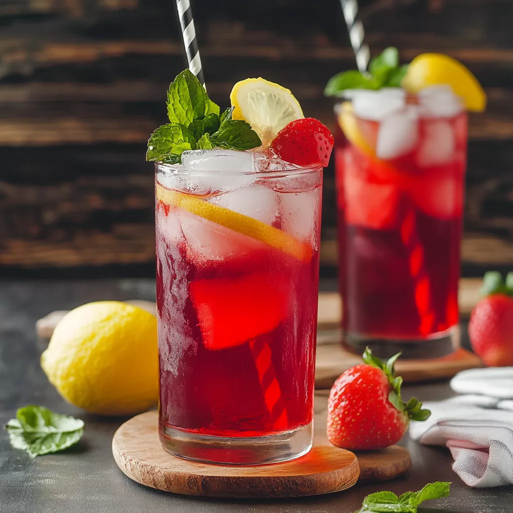The Best Hibiscus Tea Strawberry-Lemonade Refresher