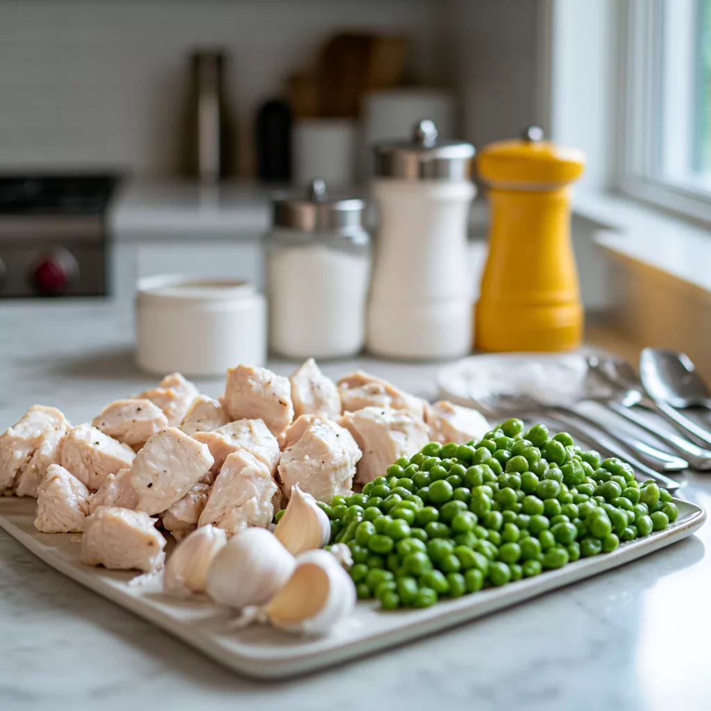 Comforting Creamy Chicken and Pea Pasta: A Family Favorite